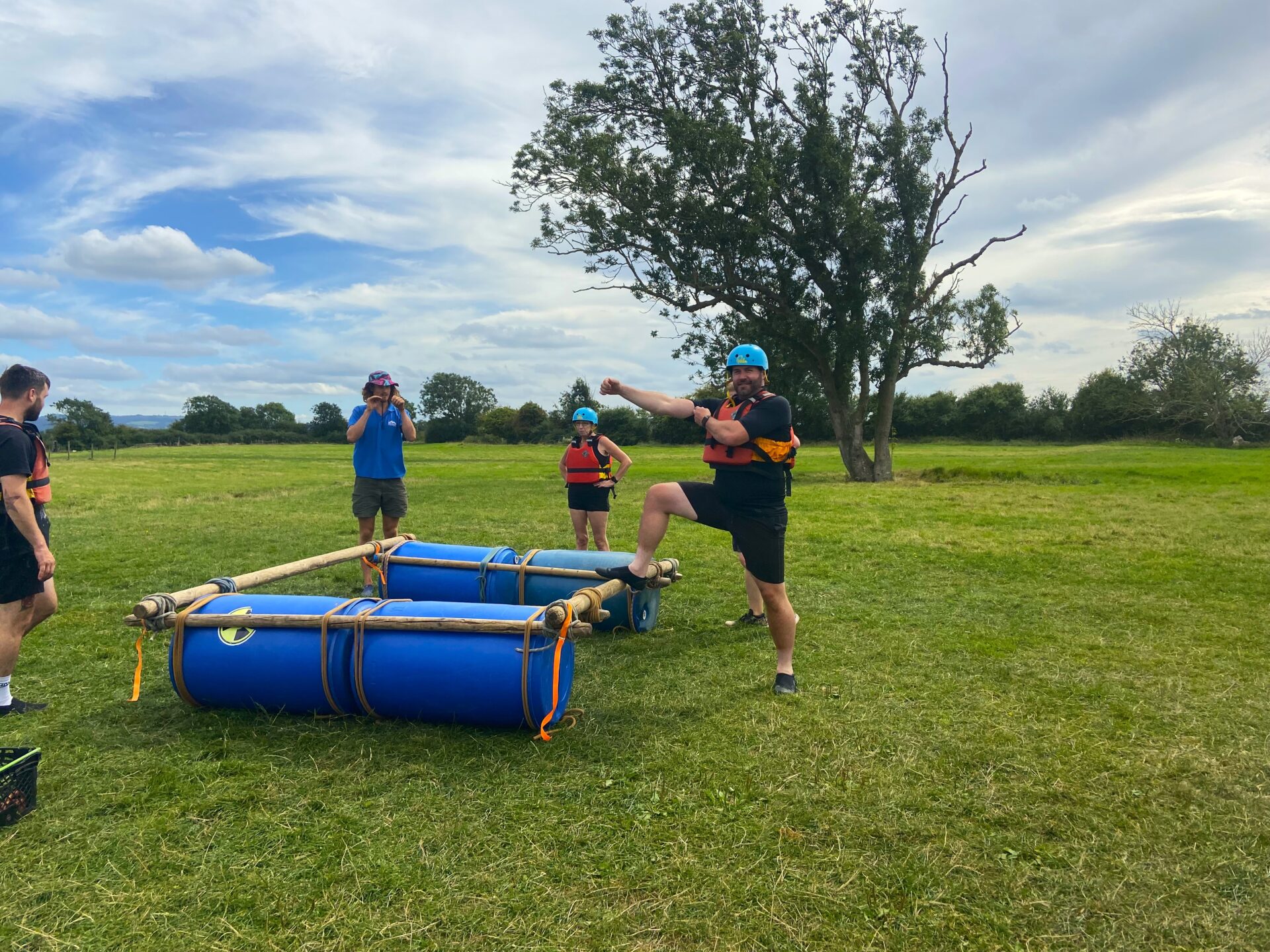 Raft Building Photo Album - Amarin Rubber