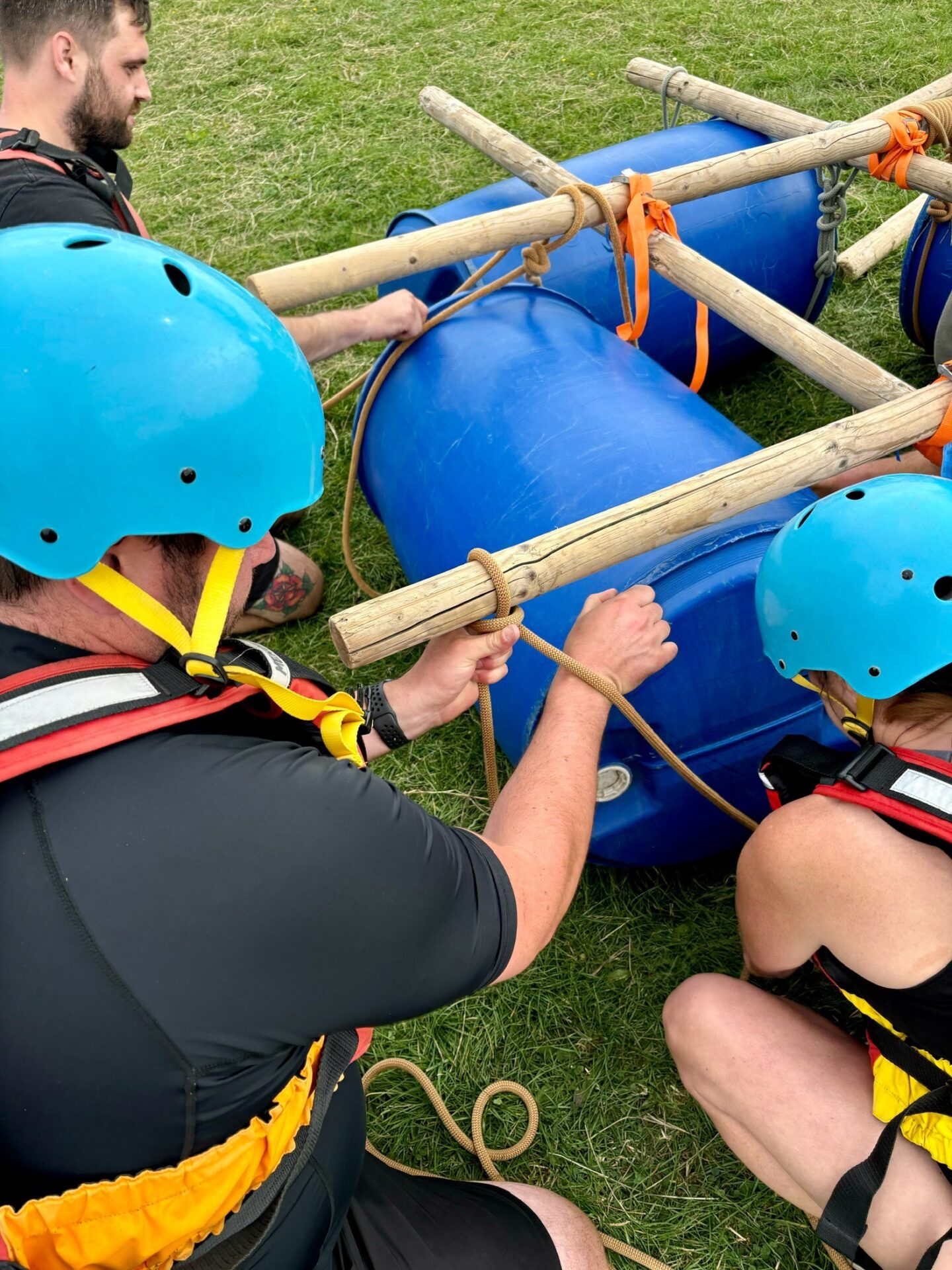 Raft Building Photo Album - Amarin Rubber