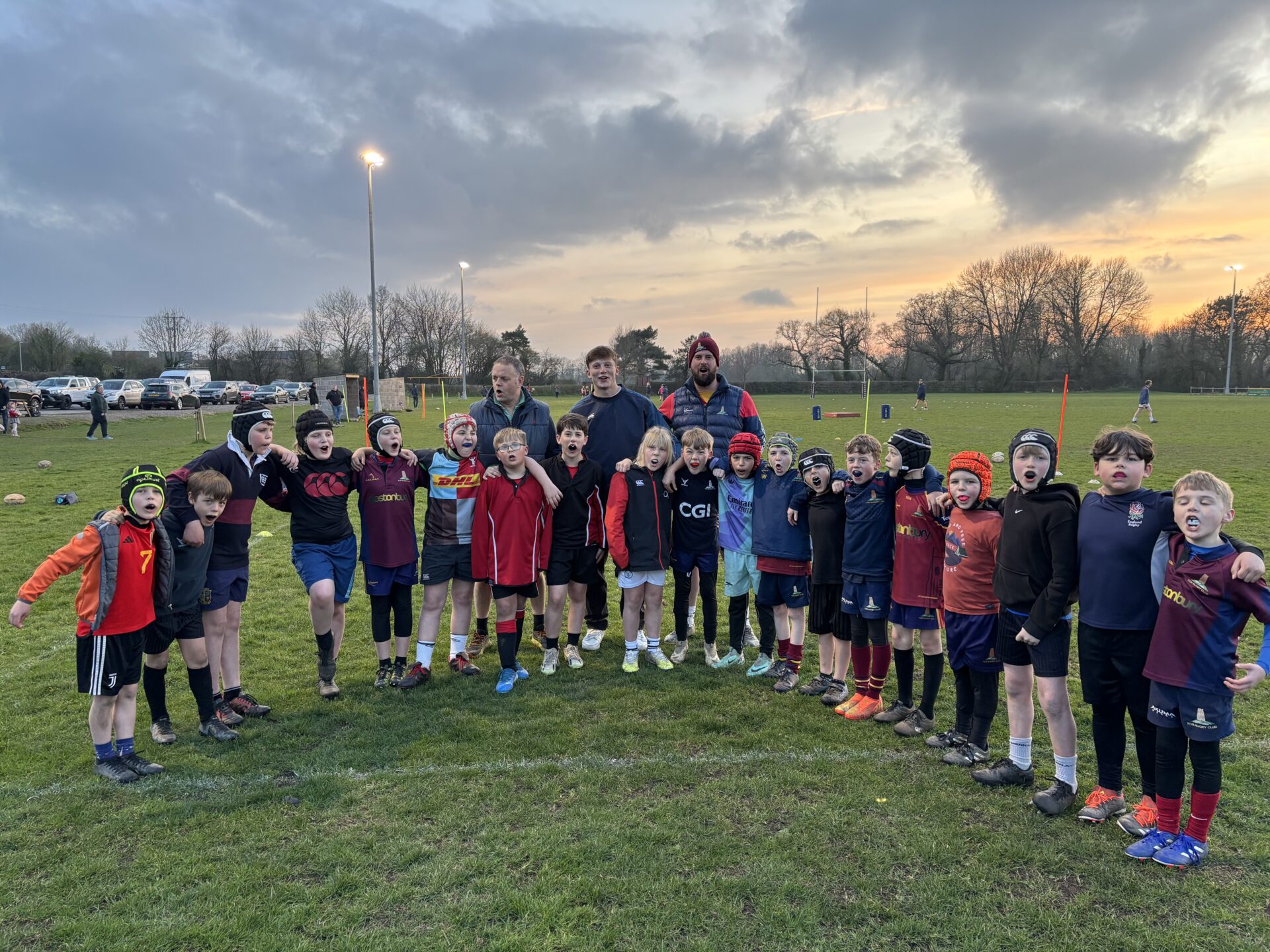 The Chief Visits Tor Rugby Club - Amarin Rubber