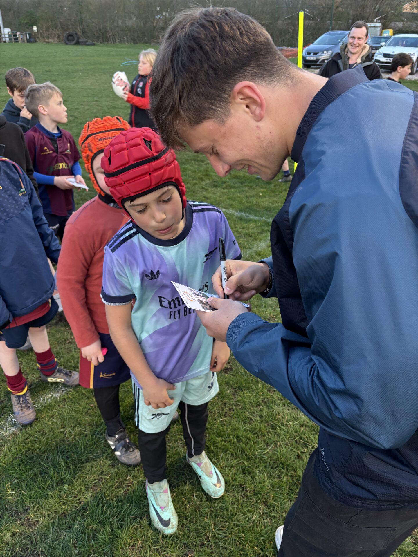 The Chief Visits Tor Rugby Club - Amarin Rubber
